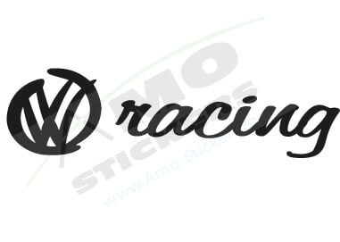 Sticker Auto VW racing | Amo-Stickers