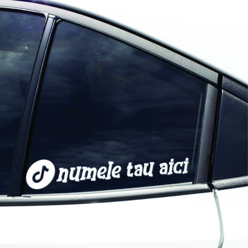 Sticker auto TikTok personalizat | Autocolant Top | Amo-Stickers